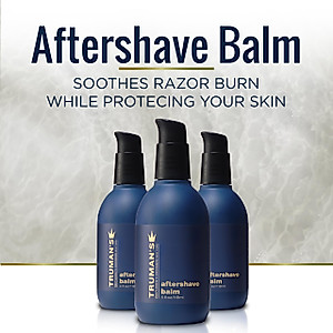 Truman's Gentlemen's Groomers Men's Aftershave Balm, Soothing & Moisturizing for Smooth, Hydrated Skin, 4 fl. oz.