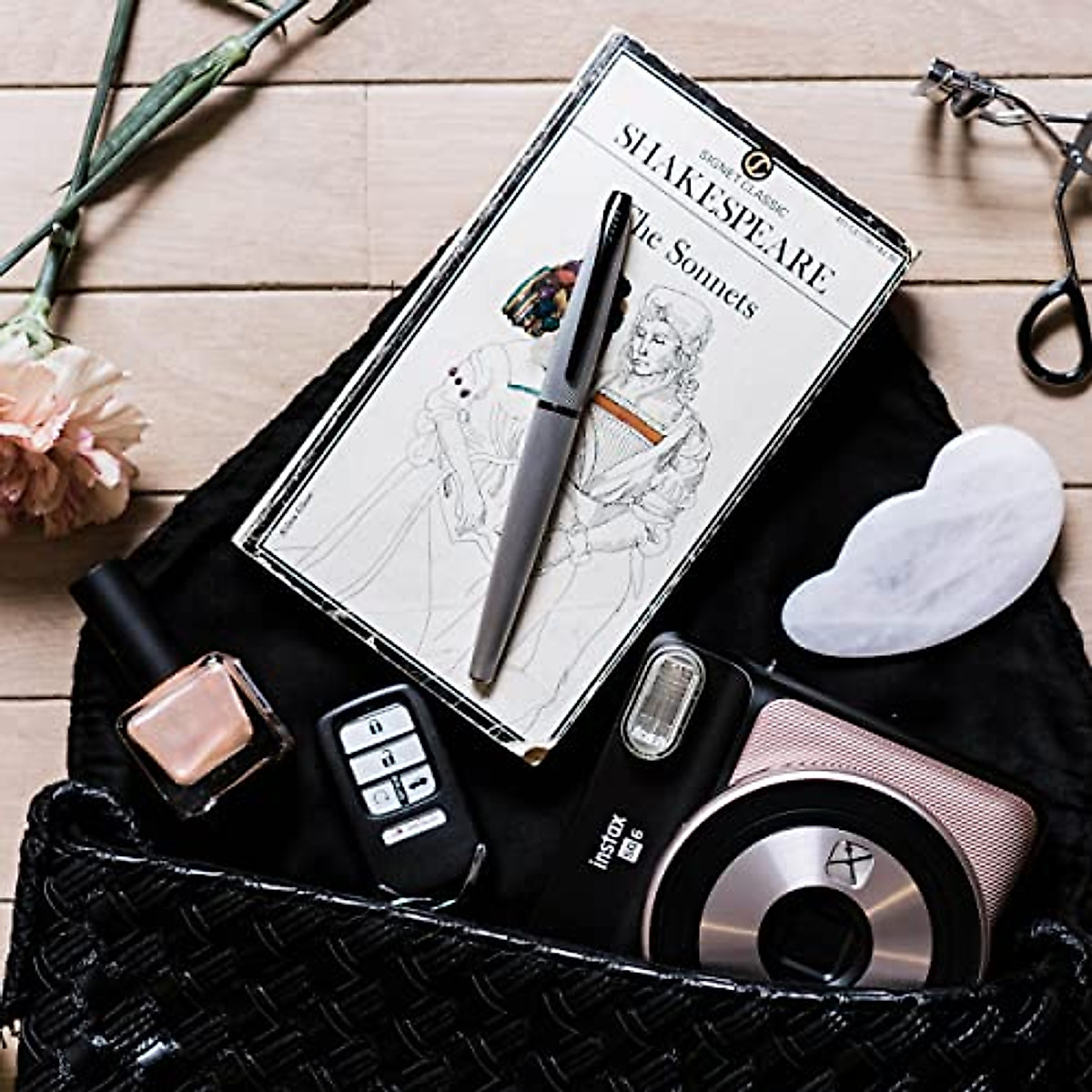 Cross ATX Brushed Metallic Refillable Gel Ink Rollerball Pen, Medium Rollerball, Includes Premium Gift Box - Brushed Black