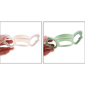 Silicone Wide-Neck Baby Bottle Handle, Outer Diameter Over 6cm for Bottle (Pack of 2)