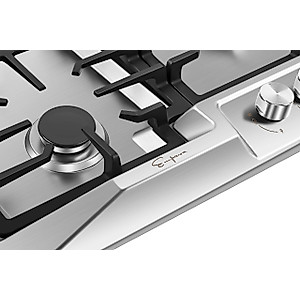 Empava 36 Inch Gas Stove Cooktop 5 Italy Sabaf Sealed Burners NG/LPG Convertible in Stainless Steel