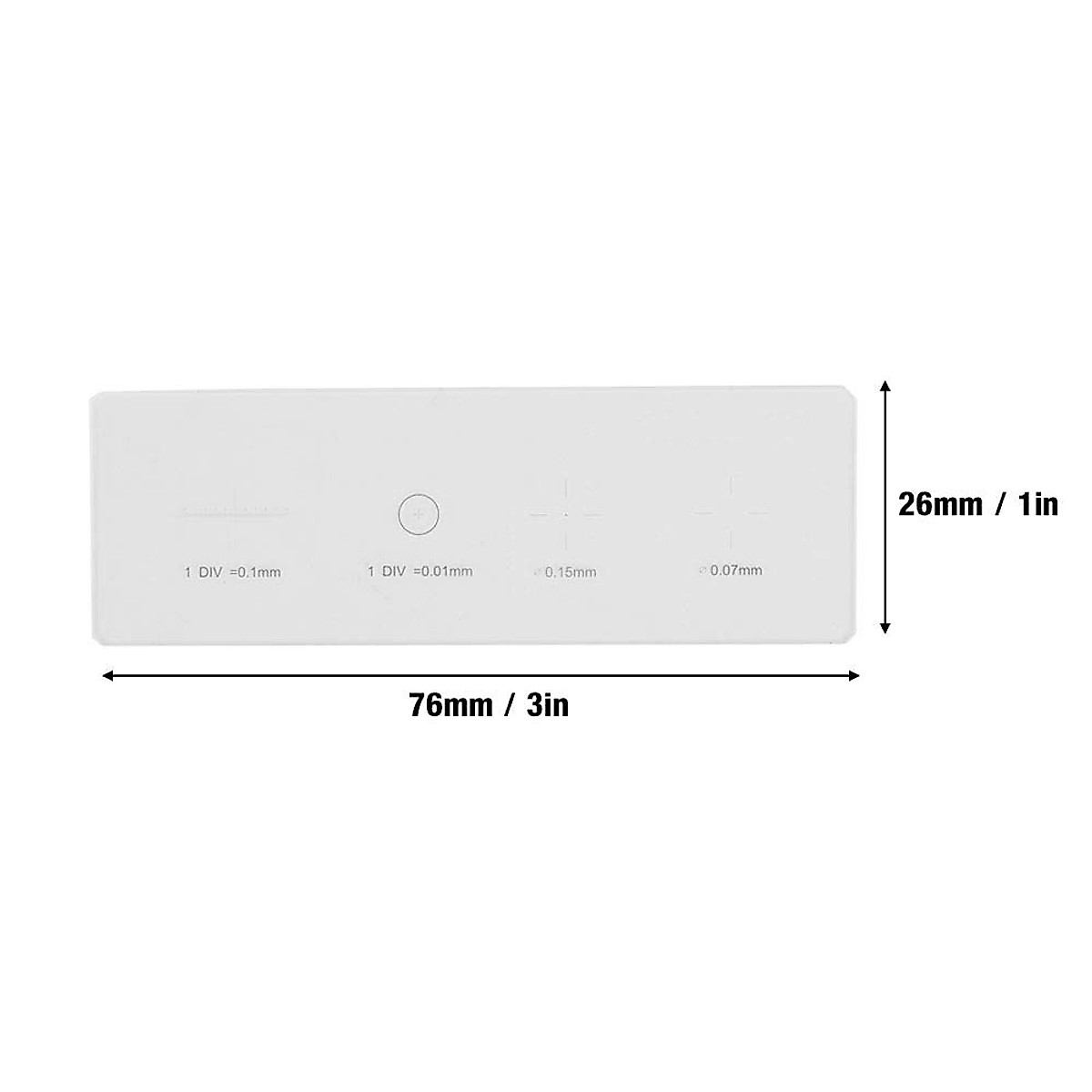Microscope Slides Reticle Calibration Slide Ruler Microscope Objective Micrometer Calibration Slide Glass Stage Micrometer DIV 0.01mm