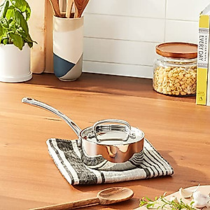 Cuisinart French Classic Tri-Ply Stainless 1-Quart Saucepan with Cover,Silver