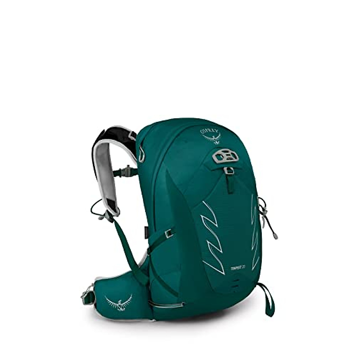 Osprey Tempest 20 Women's Hiking Backpack, Jasper Green,Medium/Large & Talon 22 Men's Hiking Backpack, Eclipse Grey, Large/X-Large