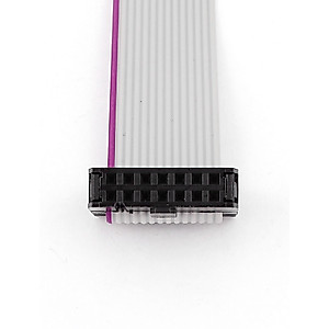 uxcell 2pcs FC14P IDC 14-Pin F/F Hard Drive Extension Flat Ribbon Cable 40cm