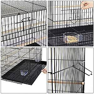 Yaheetech 30'' Length Flight Bird Cage Iron Flight Parrot Cage for Small Parrots Parakeets Cockatiels Budgies Conures Quaker Parrot