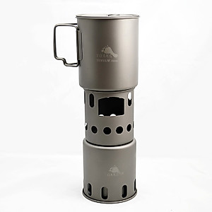 TOAKS Titanium Backpacking Wood Burning Stove (Small)