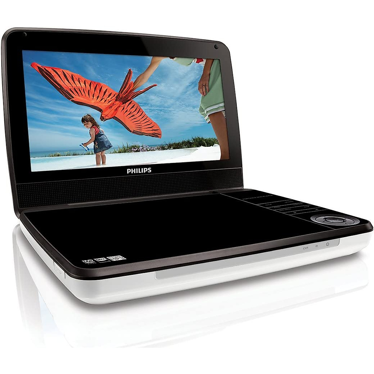 Philips PD9000/37 9-Inch LCD Portable DVD Player with 5 Hour Battery, White/Black (Old Model)