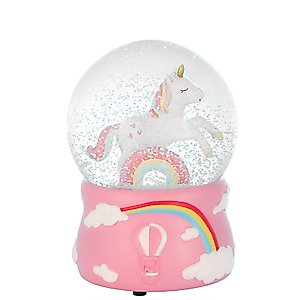 Musical Snow Globe for Kids, Unicorn Snow Globes for Girls, 2021 Snowglobes for Women with Glitter, 100MM Water Globe Collectibles, Birthday Gift for Adults
