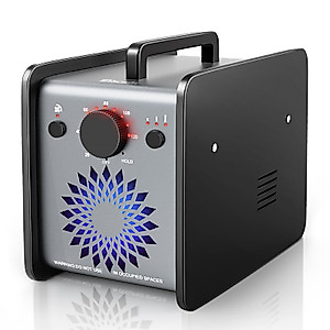 Ozone Generator 35,000mg/h, Ozone Odor Eliminator Machine for Home Car, Ultra-Powerful Ozone Generator for Comprehensive Odor Elimination Black