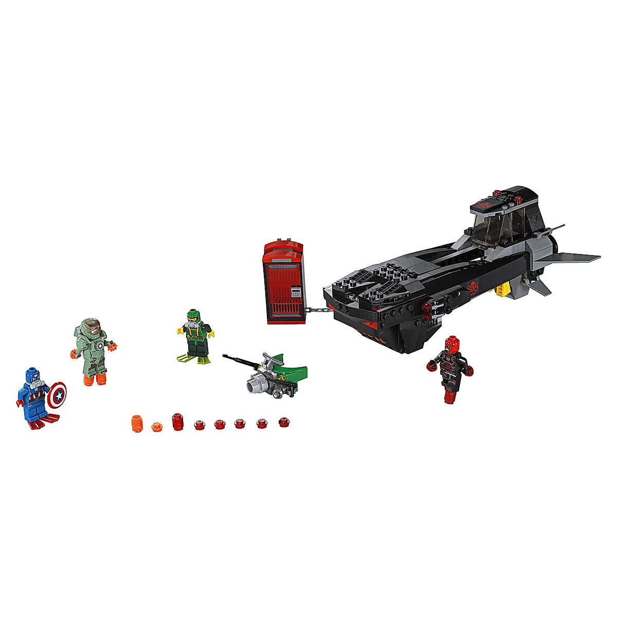 LEGO Super Heroes Iron Skull Sub Attack Building Kit (335 Piece)