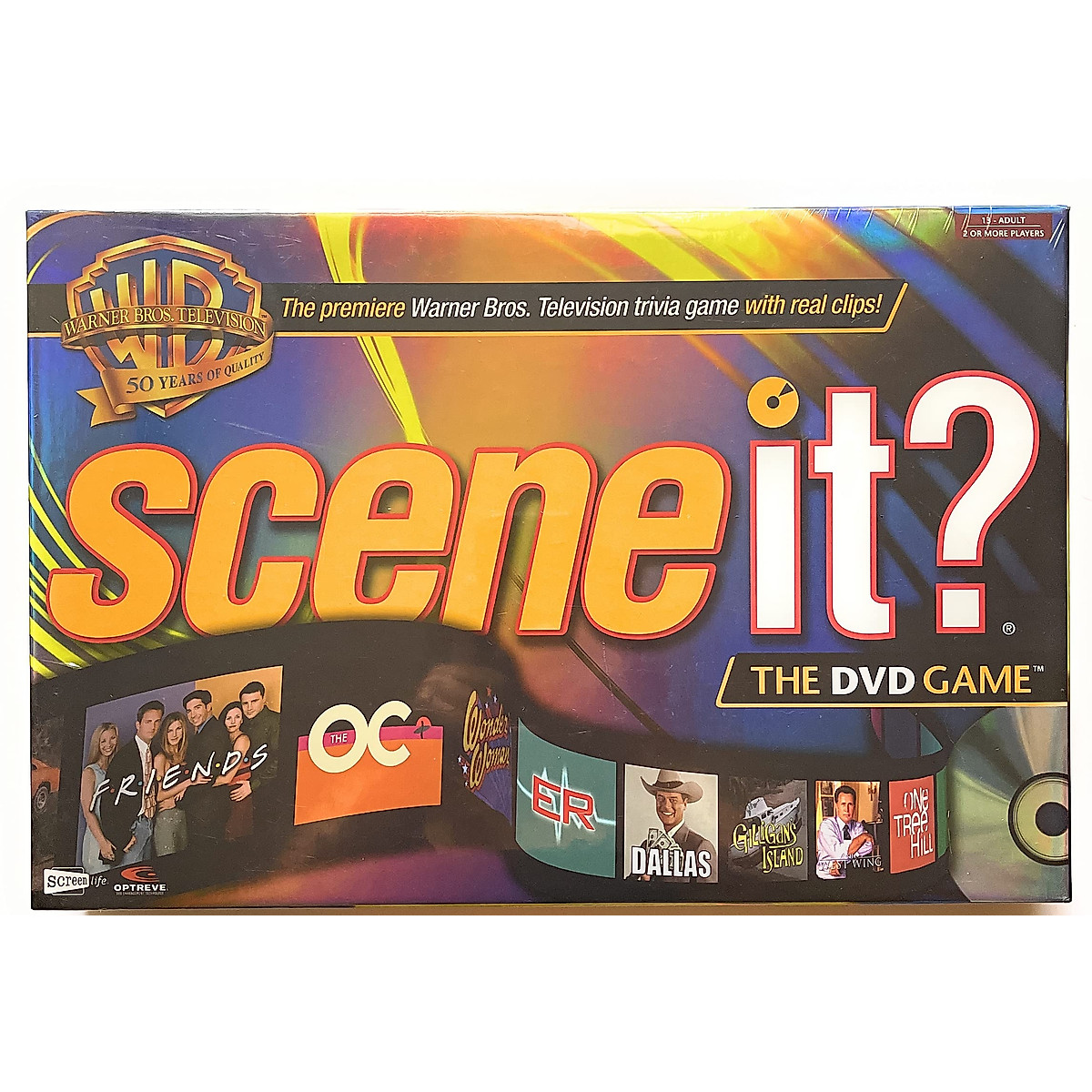SCENE IT - WB Warner Bros 50th Anniversary DVD Game with Real Clips on the Trivia