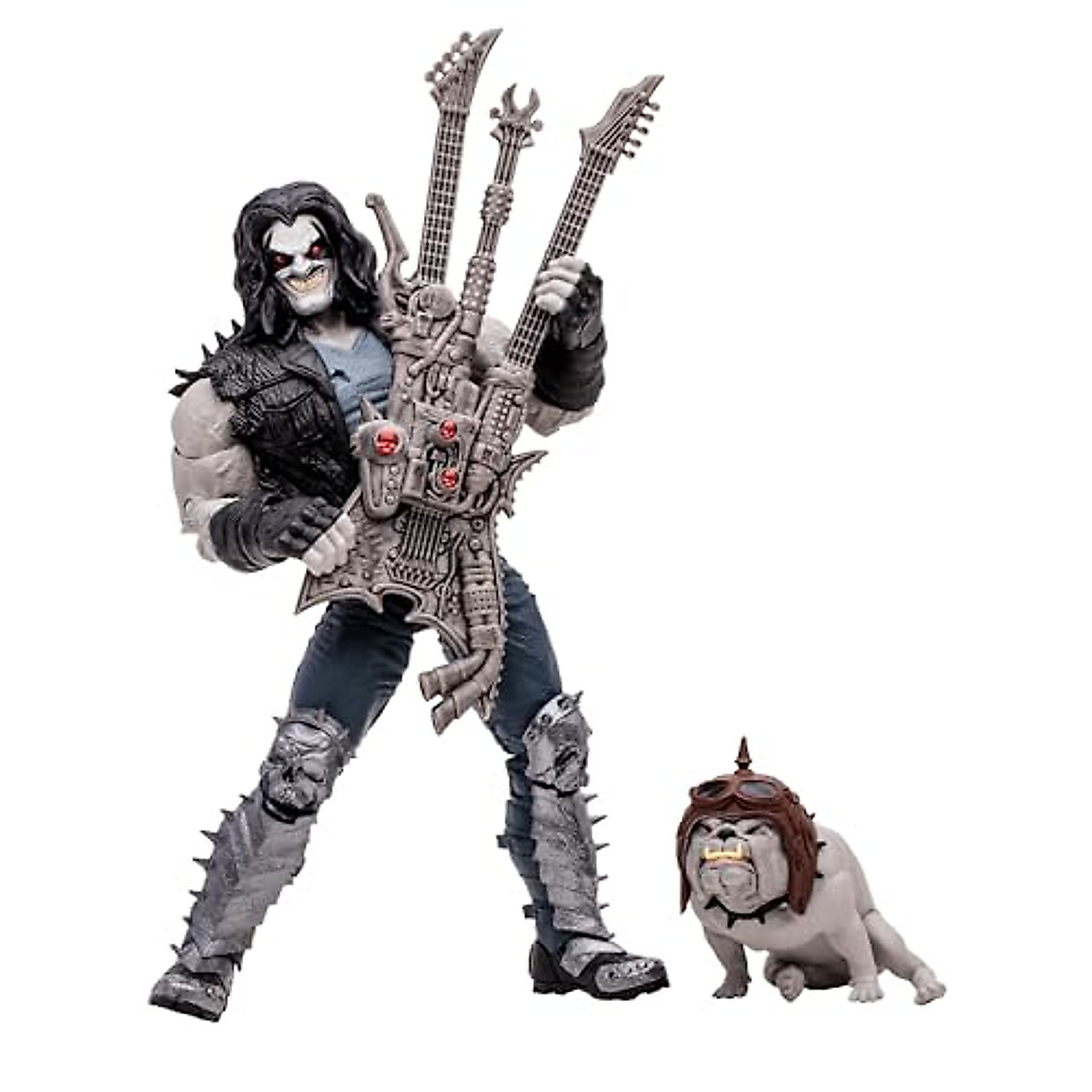 McFarlane Toys - DC Multiverse Lobo & Spacehog (Justice League of America) - 7in Scale Action Figure with Vehicle, Gold Label, Amazon Exclusive