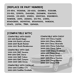 Engine Coolant Temperature Sensor,Standard OEM#213-4514 12608814 Coolant Temp Sensor Compatible with GMC Cadillac Buick Chevy,Ideal Automotive Replacement ECT Sensor Accessories