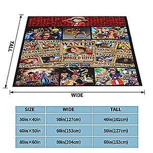 Trendy Soft and Fluffy Flannel Throw Blanket for Adult Kids Soft Warm Decorative Comfort Bed Blanket for Couch Bed Sofa Living Room Vintage 50x60 Inch