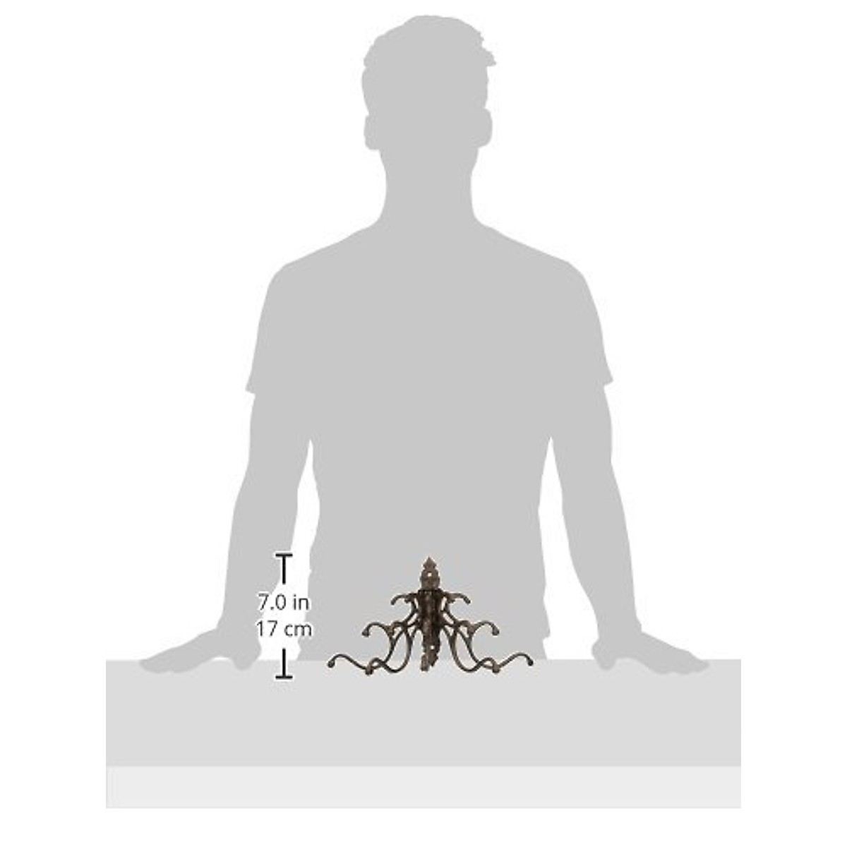 Victorian Folding Coat Hat Rack 5 Prong Swivel Hook