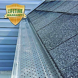 A-M Gutter Guard - Aluminum 5" (100 Feet, Mill Finish)