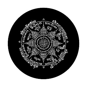 Sak Yant Thai Paed Tidt Tattoo Eight Direction Thailand PopSockets Swappable PopGrip