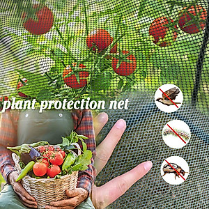 Large Tunnel 8.2'x4' Plant Netting Cover 4FT Tall Crop Cage Netting Pest Guard Cover for Vegetables Fruits Durable Gardening Net for Plant and Animal