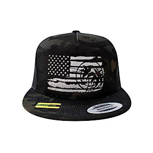 NICERIDE Baseball Cap – Strong Faded Snapback Mesh Back Trucker Hat 6006 (Camo)
