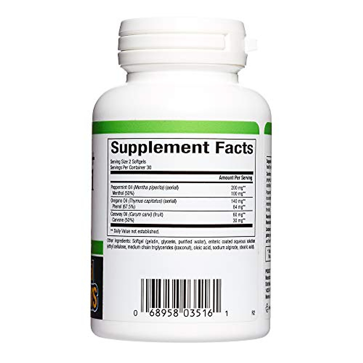 Natural Factors, Peppermint & Oregano Oil Complex, Digestive Aid for Gastrointestinal Health, 60 softgels