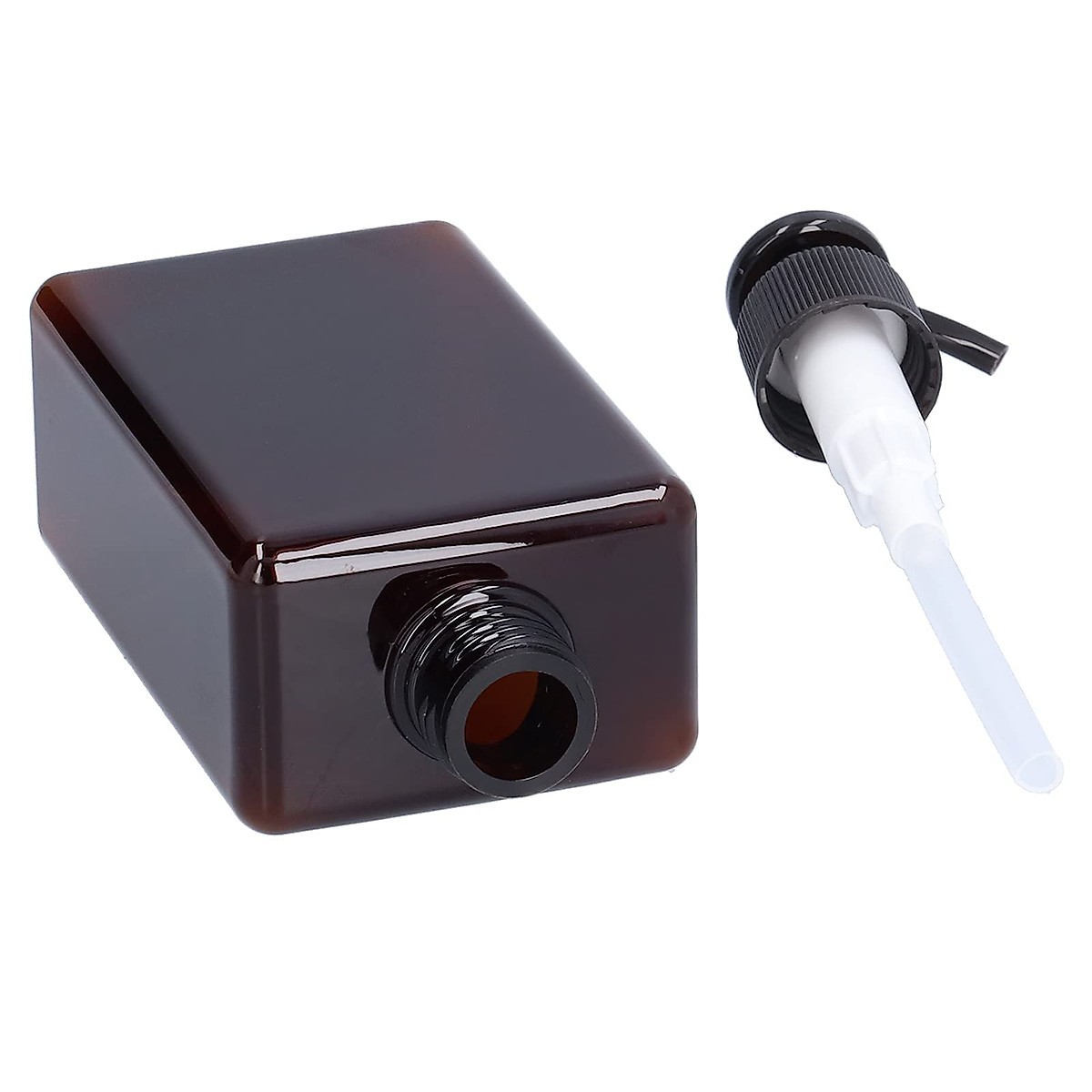 FIYO 3Pcs Empty Shampoo Bottles, 280 ml Pump Bottle Dispenser Refillable Portable Travel Containers Hand and Dish Soap Dispenser for Kitchen Bathroom(Brown)