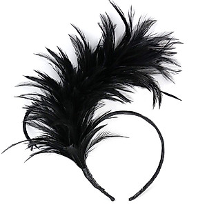 BABEYOND Fascinator Hats for Women Feather Headband Kentucky Headpiece Gatsby Derby Hat for Cocktail Wedding Tea Party