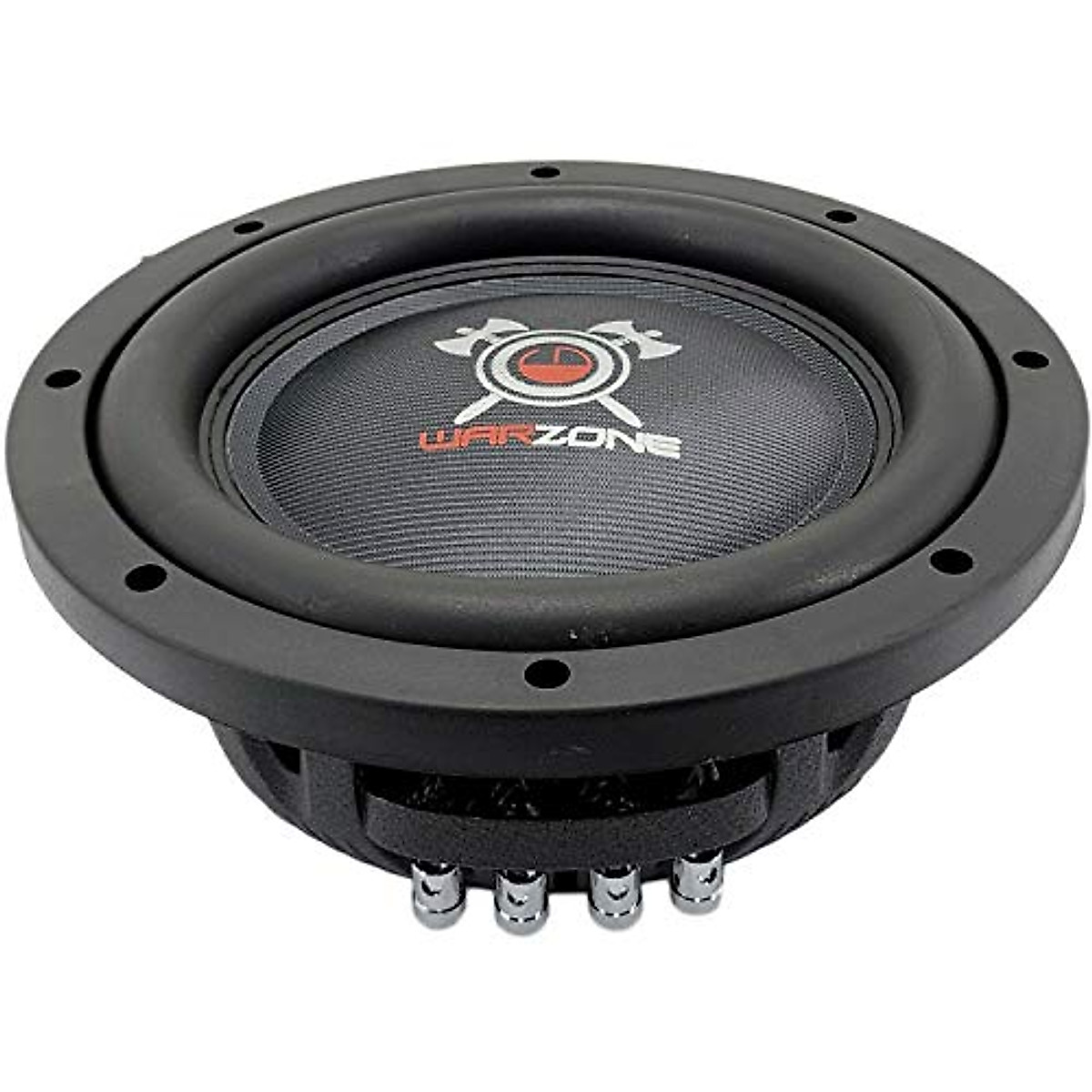 Gravity Warzone WZ12D4 12 Inch 1500 Watt Max Power Elite Car Audio Shallow Subwoofer 4 Ohm DVC - Dual Voice Coil Stereo Competition Grade Sub - 2 Subwoofers