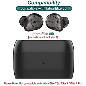 Kissmart Charging Case for Jabra Elite 85t, Replacement Charger Case Dock Cradle for Jabra Elite 85t Earbuds [Capacity 700mAh]