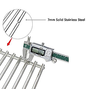 Uniflasy Grill Cooking Grate for Nexgrill 4-5 Burner Grills 720-0830H 720-0783E 720-0697 720-0773 720-0888 720-0783C Grill Parts Master Forge 1010037, 17 1/4 Inch