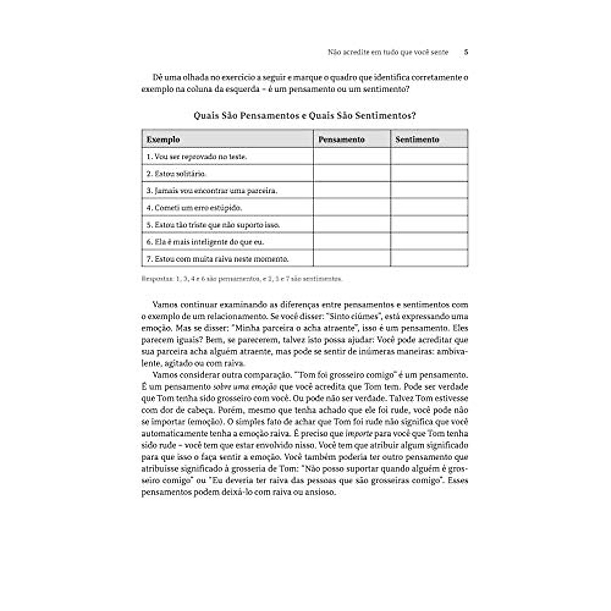 Nao Acredite em Tudo Que Voce Sente - Identifique seus Esquemas Emocionais e Liberte-se da Ansiedade e da Depressao (Em Portugues do Brasil)