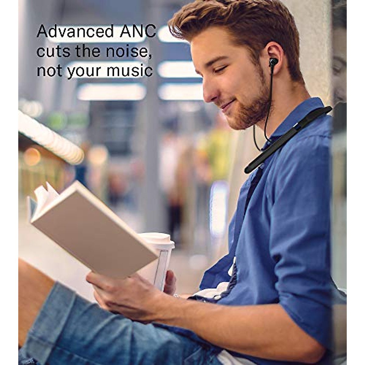 Yamaha Audio EP-E70A Wireless Noise-Cancelling Earphones, White, EP-E70AWH