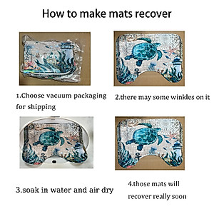 Planially 4Pcs Purple Rose Flower Shower Curtain Sets,Rose Flower Bathroom Sets with Shower Curtain, Toilet Lid Rug, Contour Mat and Bath Mat, 12 Hooks for Bathroom Set Decor,72 * 72In