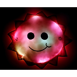 Around The Crib kokoons Cuddly Sun Plush Musical Night Light - Double Sided. Pale Yellow/Dark Yellow