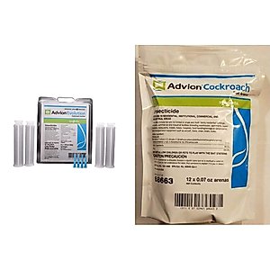 Syngenta - Advion Evolution Cockroach Gel 4 Tips, 4 plungers, 4 Tubes & advion 68663 Arena 12ct Bag Cockroach Bait Station, White
