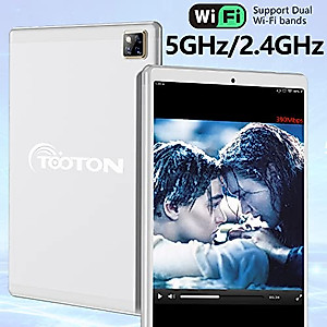 2023 Android Tablet 10.1 Inch, 2 in 1 Tablets with Keyboard 64GB ROM+4GB RAM 512GB Expandable, Support 5Ghz WiFi, Bluetooth 5.0, Dual Camera 13+5MP, Quad Core Processor, IPS FHD Tablet PC