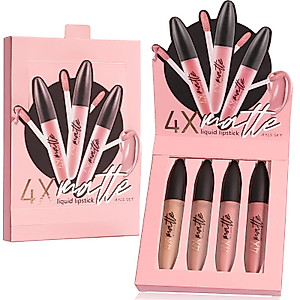 UCANBE 8Pcs/Set Velvet Matte Liquid Lipstick Makeup Lip Stick Classic Waterproof Long Lasting Smooth Soft Reach Colors Full Lips Gloss For Women Gift Sets (Set B)