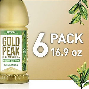 Gold Peak Sweetened Green Iced Tea Drink, 16.9 fl oz, 6 Pack