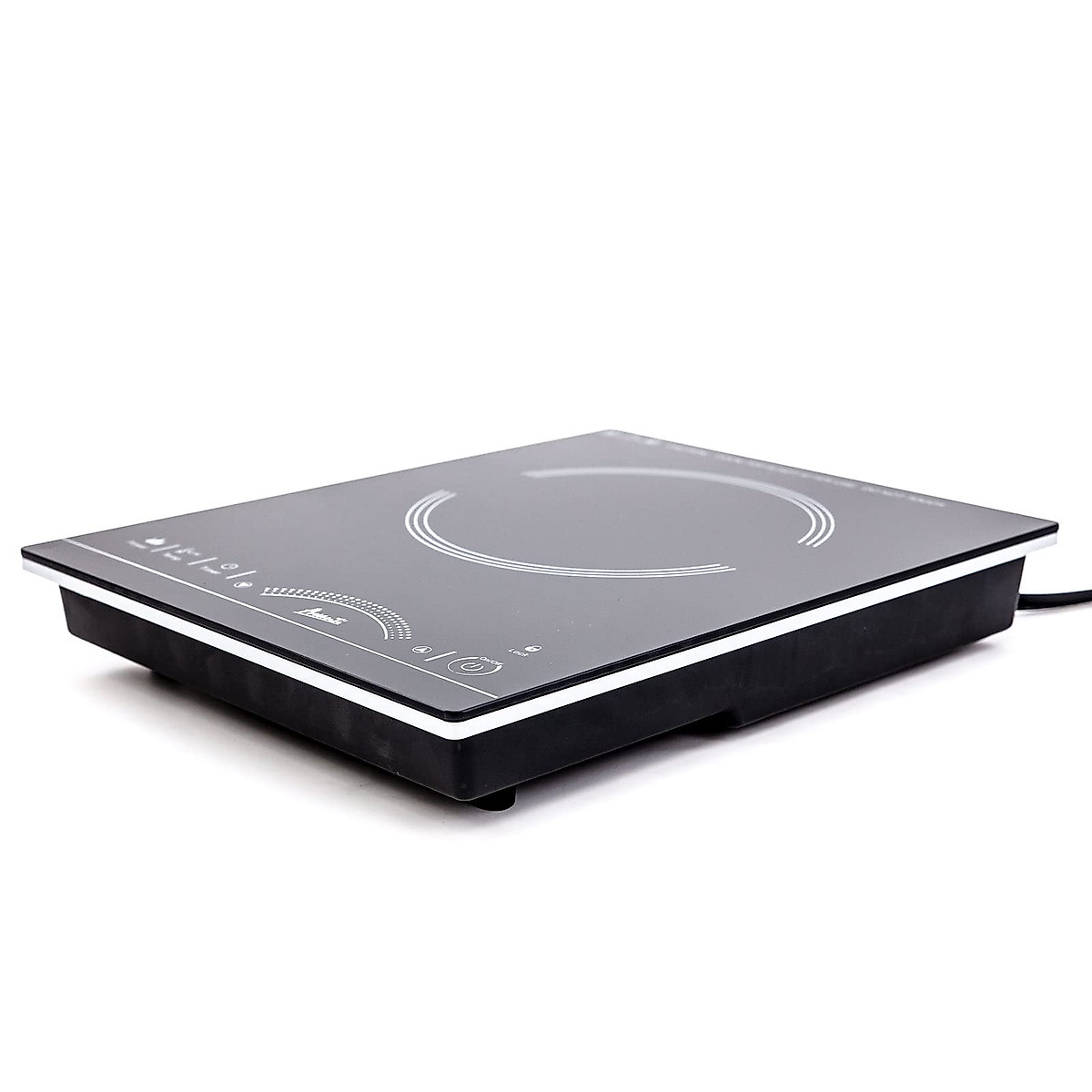 Avanti IH1800L1B-IS Portable Cooktop Electric Stove Top Hot Plate with Single Induction Burner, 6 Power Settings, Temperature Touch Control 140-460F, 1800-Watts, Black