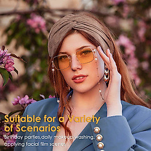 HAUCA Wide Headbands for Women 4pcs, 4.5 inch Soft Cotton Skincare Head Bands for Women's Hair Non Slip, Hair Bands for Makeup Face Washing Yoya Workout Running