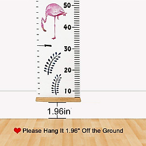 Baby Growth Chart,Canvas Height Measurement Ruler,Hanging Ruler Wall Decor Ruler for Kids Wall Decor Baby Nursery Decoration,Great Baby Shower Christmas Gift 79" x 7.9"
