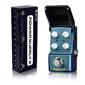 JOYO JF-312 PipeBomb Compressor Mini Pedal Bundle with JP-02 DC 9V 18V Pedal Power Supply