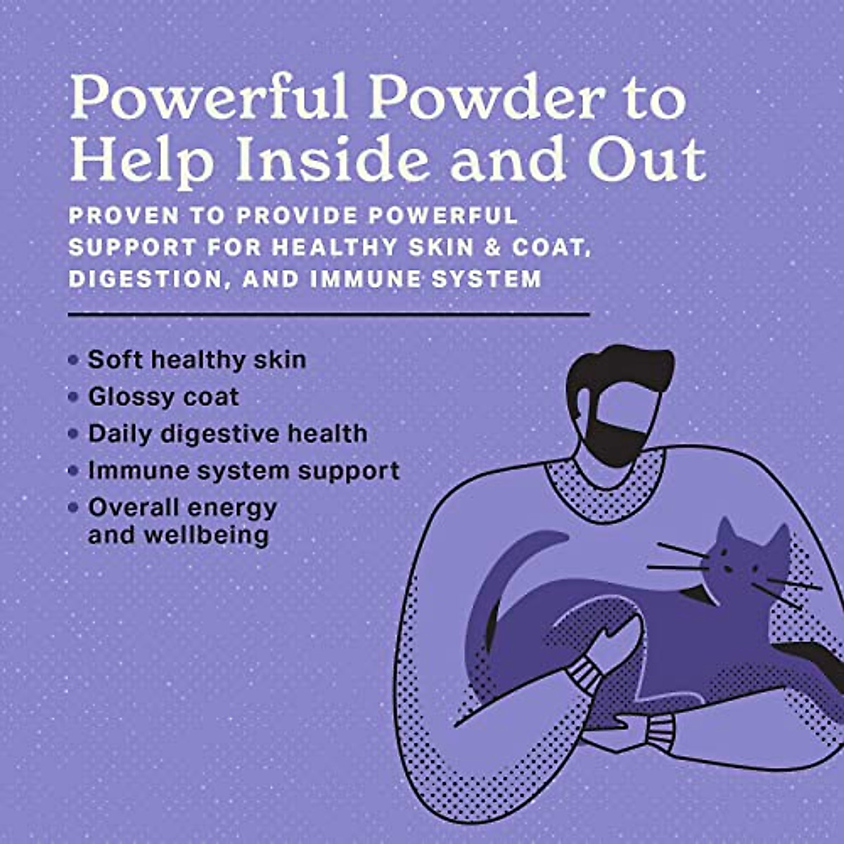 The Missing Link Feline Superfood Supplement Powder 6oz Bag, Veterinarian Formulated, Balanced Omega 3 & 6 for Healthy Skin & Coat, Digestion, Immunity & Overall Cat Health