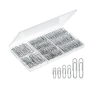 Mr. Pen- Paper Clips, 450 Pack, Silver, Paper Clips Assorted Sizes, Paperclips, Paper Clip, Large Paper Clips, Clips for Paperwork, Small Paper Clips, Big Paper Clips, Paper Clip Assortment, Clip