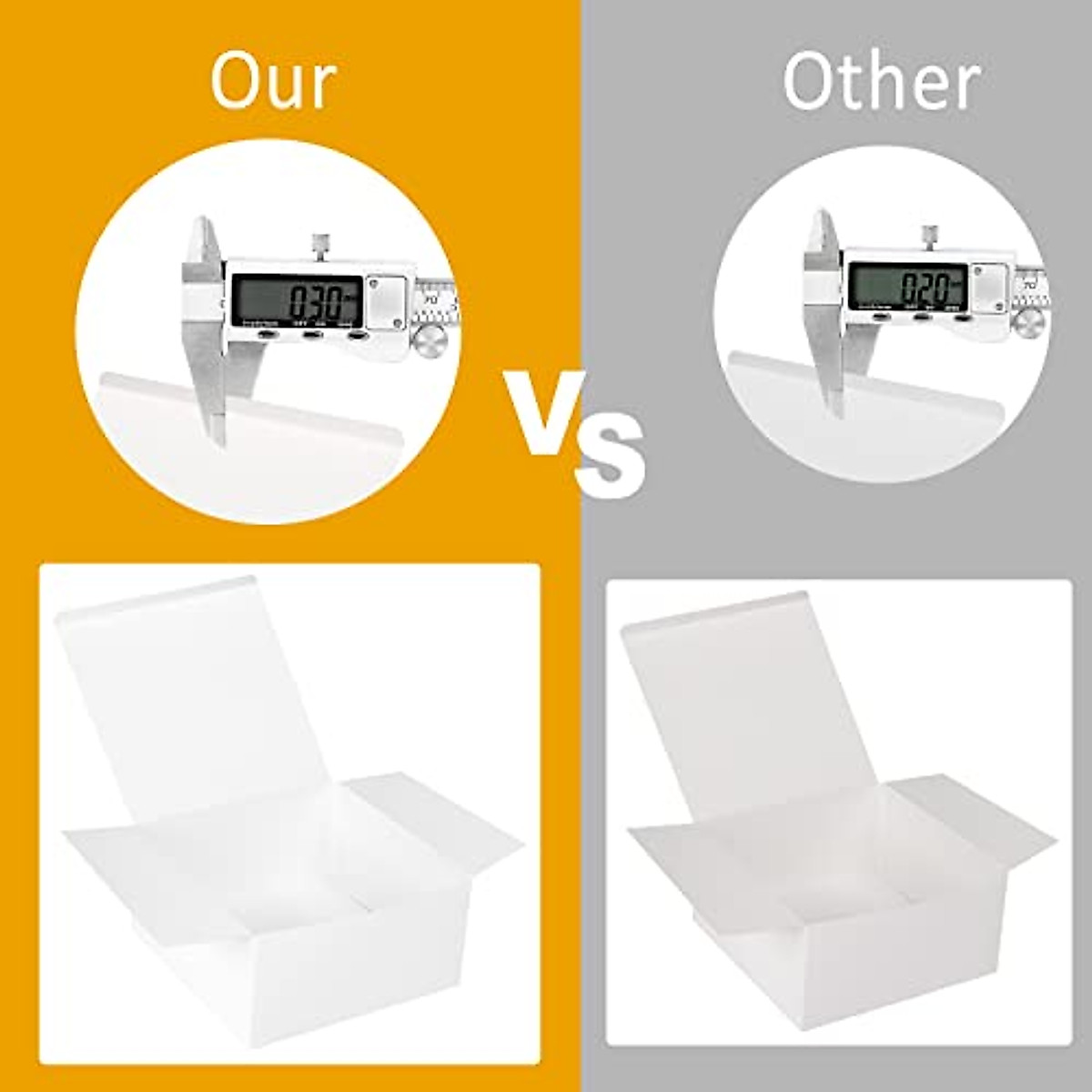 HLWDFLZ White Gift Boxes 12 Pack 8x8x4 Inches Paper Box, Gift Boxes with Lids, Wedding Present Box, Bridesmaid Proposal Box, Birthday Party Favor Box, Christmas Box with 66ft Twine and 12 clear stickers