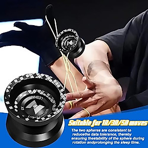 LESHAREYoyo Non-Responsive Pro X3 for Advanced yoyo Players Includes Responsive yoyo for Beginners Aluminum Yoyo for Kids + 5 yoyo Ropes + Gloves + User Instructions