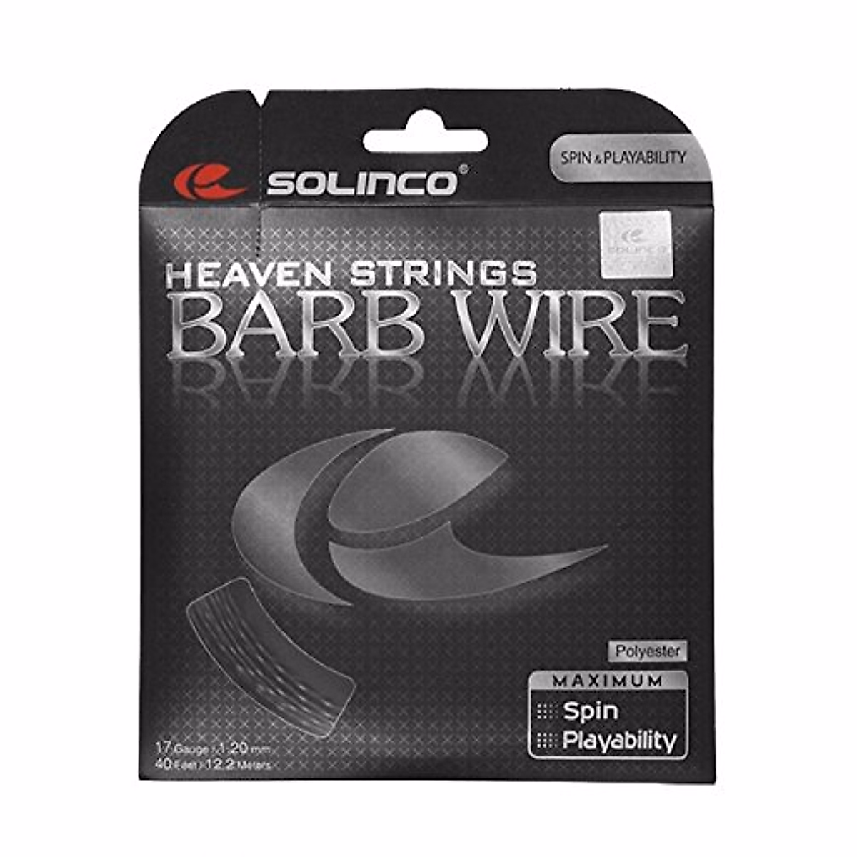 Solinco Barb Wire 17 g 1.20 mm Tennis String - 2 Packs