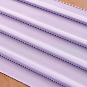 Socomi 10ft Lavender Chiffon Table Runner 29x120 Inches Wedding Runner Sheer Thanksgiving Christmas Bridal Shower Decorations