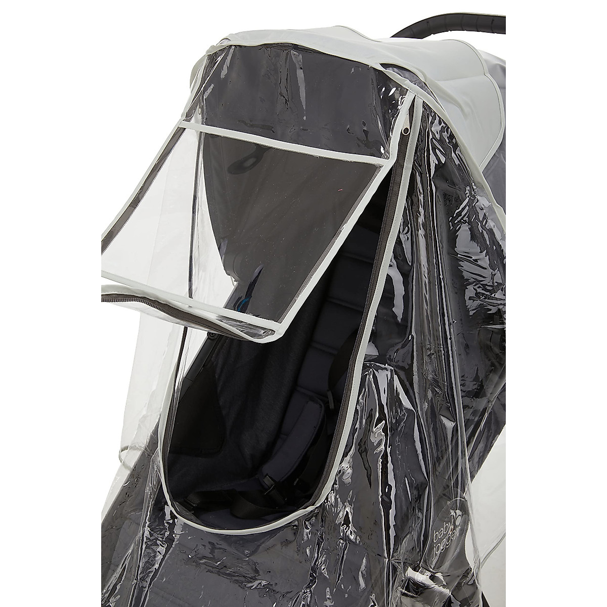 First Essentials Stroller Rain Cover Universal, Baby Travel Weather Shield, Windproof Waterproof, Protect from Dust Snow (Clear)