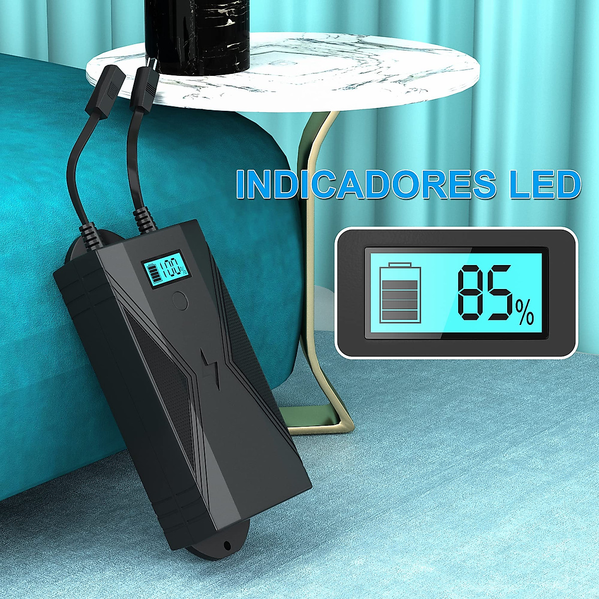 Ponkor Battery Pack for Reclining Furniture- 2500mAh Power Recliner Battery Pack Rechargeable, Universal Furniture Battery Pack with 2-Pin Electric Cord for Lift Chairs Sofas- Power Supply