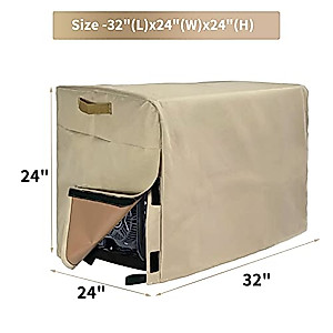 Jorohiker Generator Cover Waterproof 32 x 24 x 24 inch, Heavy Duty Thicken 600D Polyester Universal Generator Cover for Portable Generators 5000-10000 Watt